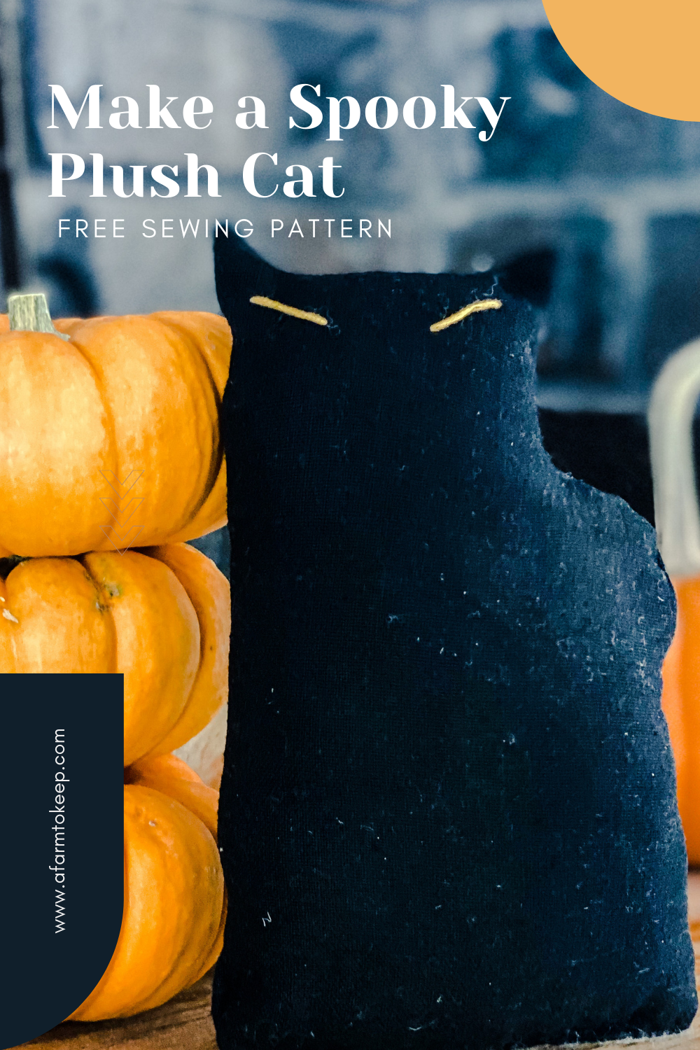 Make A Black Plush Cat: Free Sewing Pattern - A Farm to Keep
