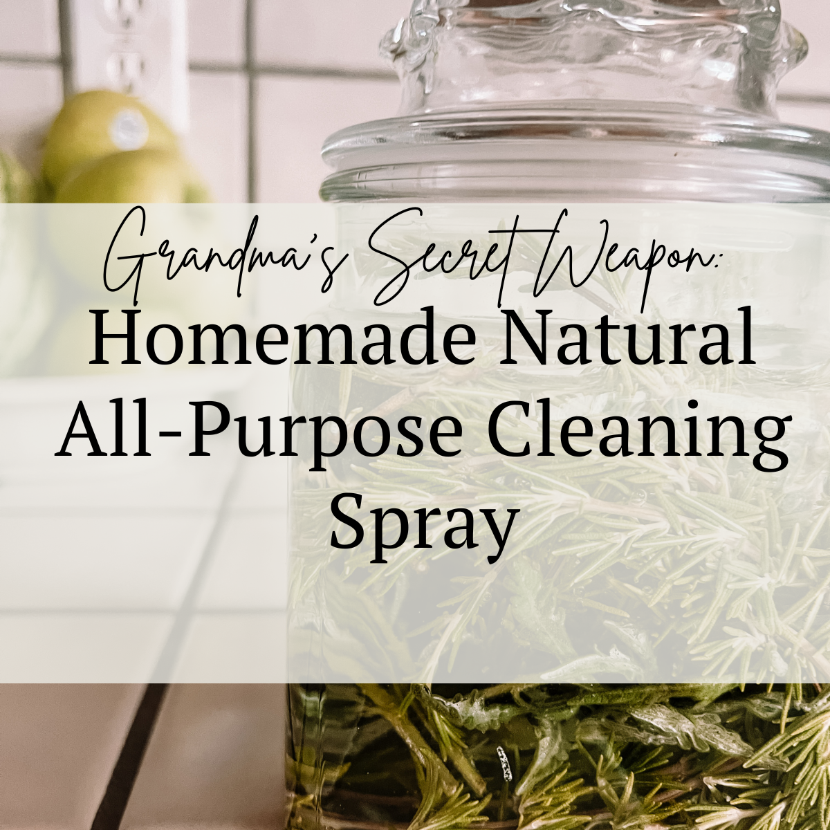 Grandma's Secret Weapon: Homemade Natural All-Purpose Cleaning Spray ...