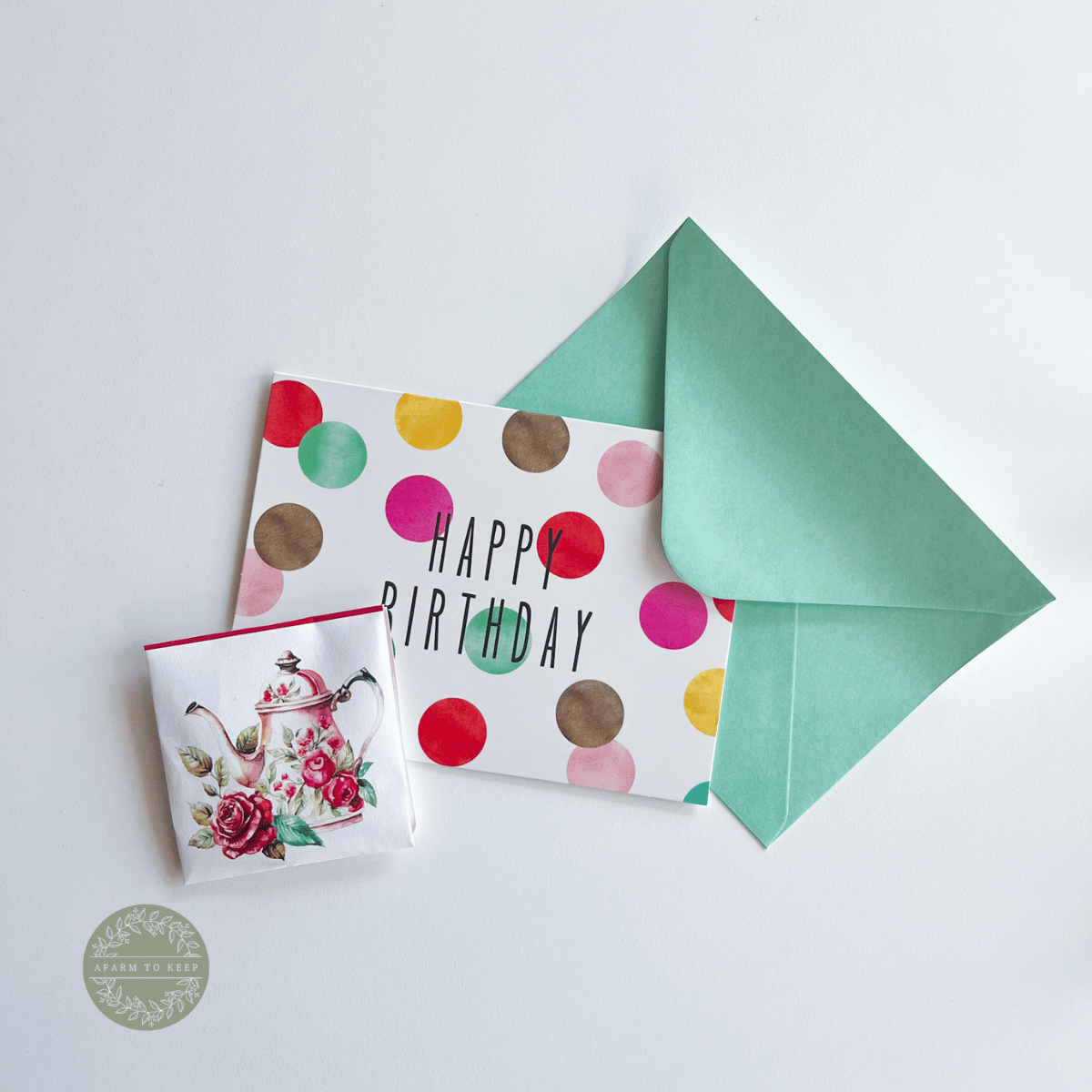 Tea-riffic Gift Idea: Free Printable Tea Envelopes - A Farm to Keep