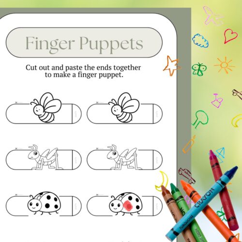 Buzzing Fun: Create Your Own Insect Finger Puppets with Our Free ...